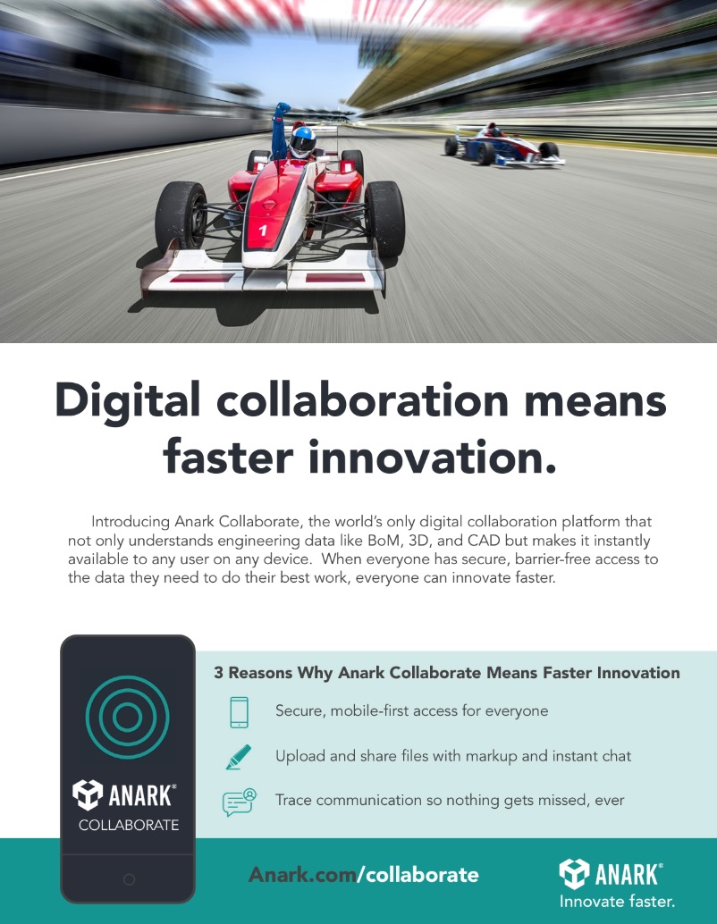 Download the Anark Collaborate Data Sheet to Innovate Faster