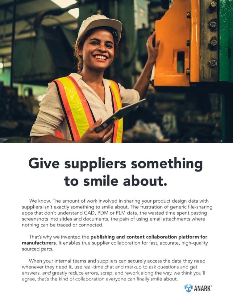 Download the Anark Supplier Collaboration Data Sheet